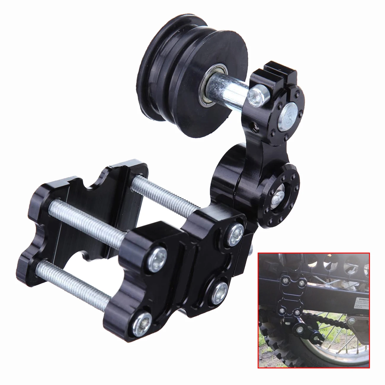 Tensor de cadena de motocicleta Universal, ajustador de aleación de ...