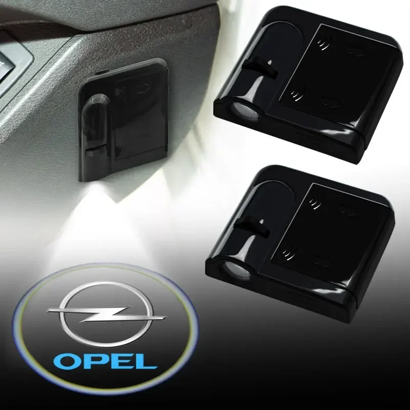 1/2pcs LED Car Door Welcome Light Car Logo Projector Lights For Opel ...