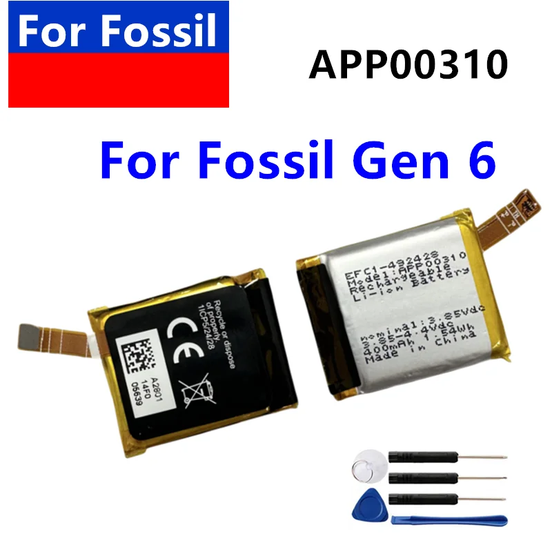 NEW Replacement APP00310 Battery For Fossil Gen 6 battery EFC1-492428 ...