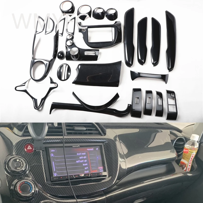LHD-For-Honda-Fit-GE6-GE8-2008-2009-2010-2011-2012-2013-ABS-carbon-Car ...