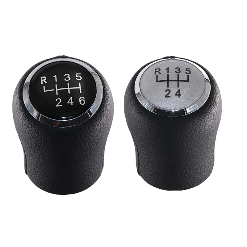 Car Gear Shift Knob Lever Change Gearbox Shifter Leather For VW ...