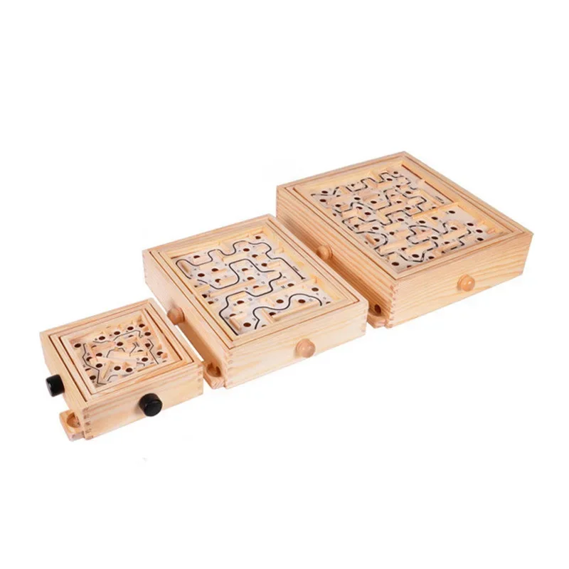 Casual-Large-36-level-2-player-Wooden-Desktop-Labyrinth-Game-Suitable ...
