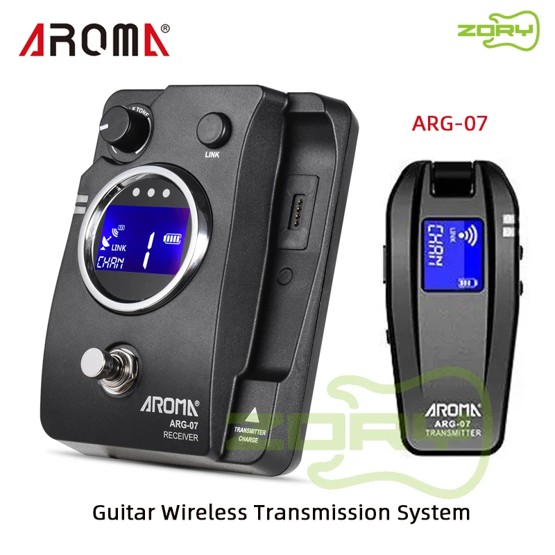 AROMA ARG-07 Guitar Wireless Transmission System Transmisster Receiver ...