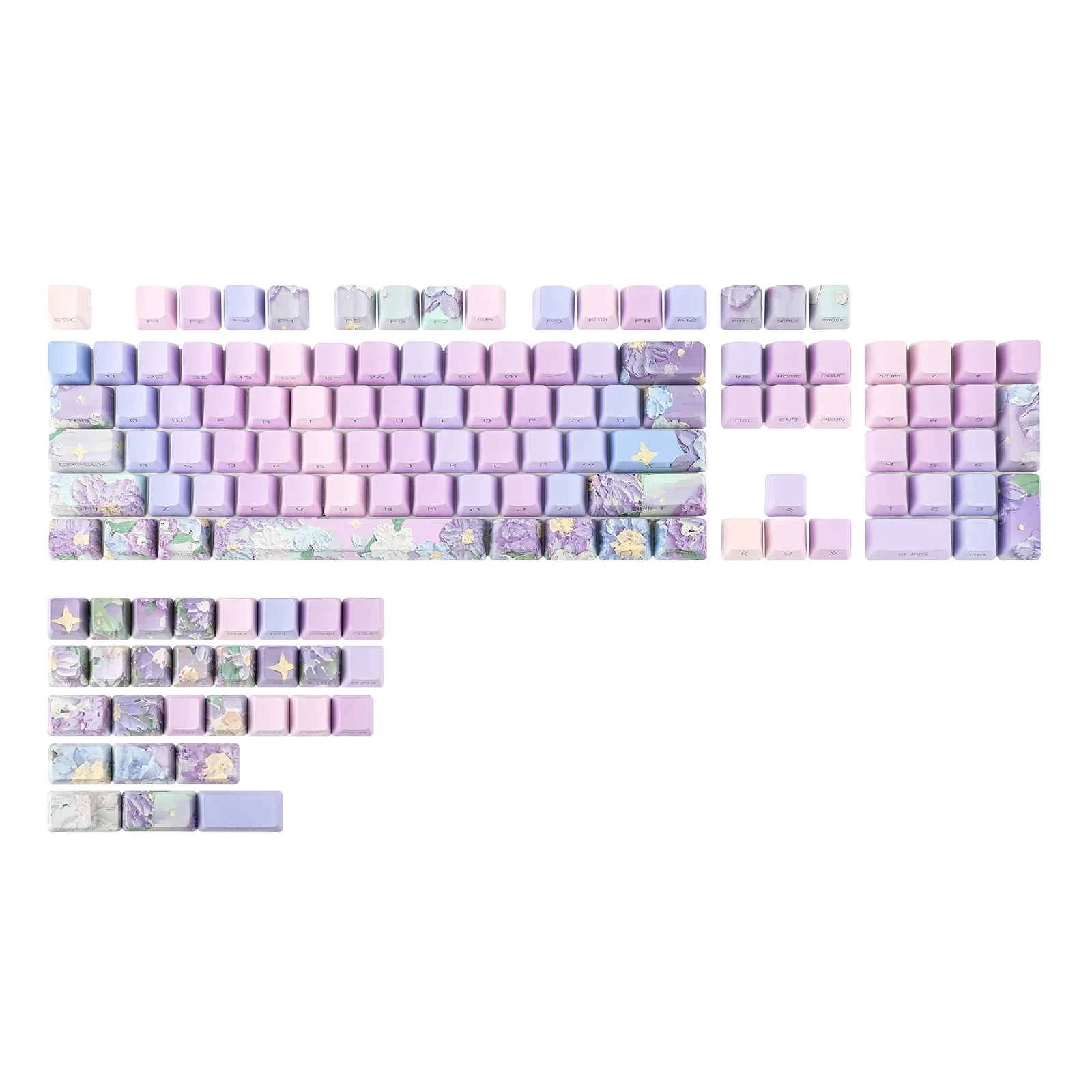 KiiBOOM-Violet-Keycaps-Set-133-Keys-OEM-Profile-PBT-Full-Keycaps-Set ...