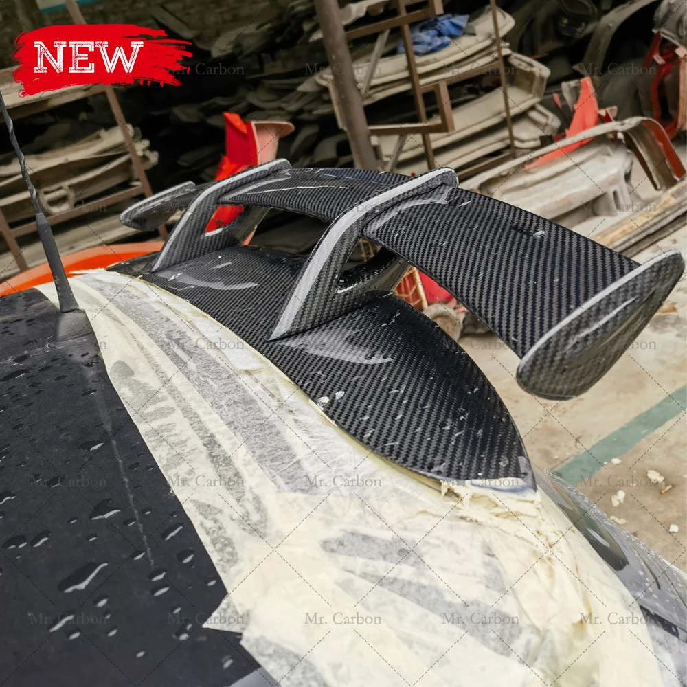 FOR MINI COOPER R50/R52/R53 S/JCW CARBON FIBER GLASS ROOF SPOILER TRIM ...