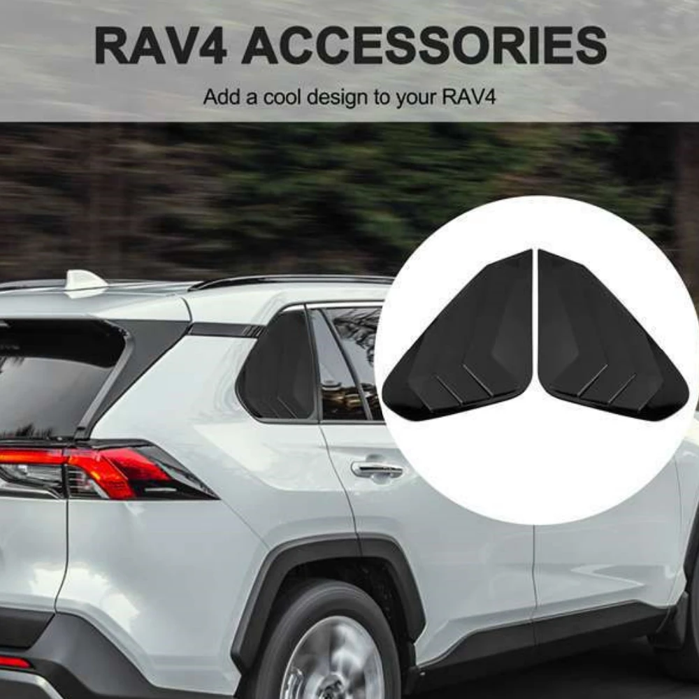 Car-rear-triangle-window-decorative-sticker-For-Toyota-RAV4-2019-2020 ...