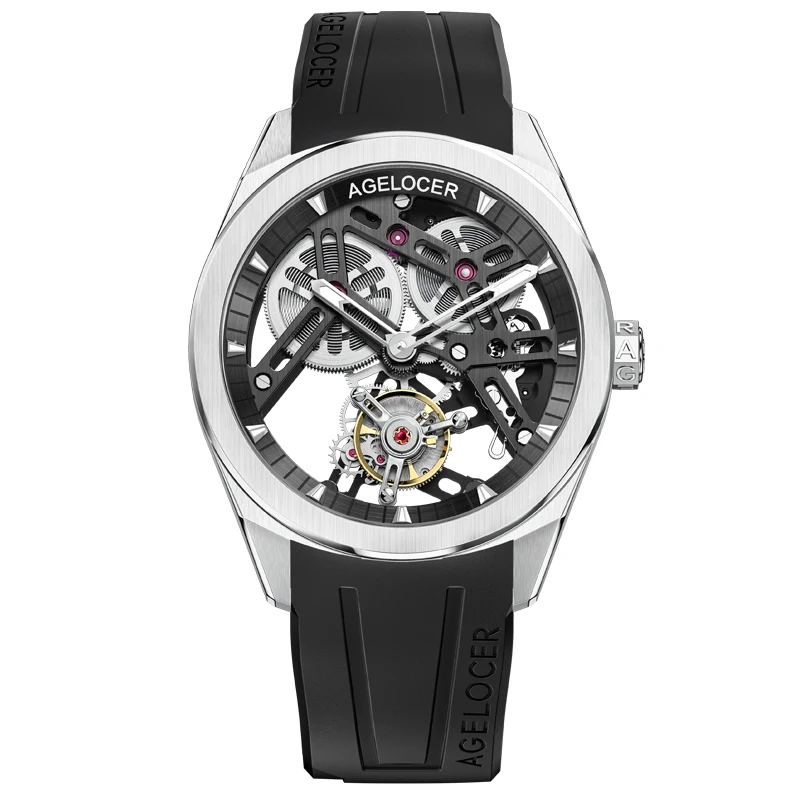 AGELOCER New Tourbillon Man Mechanical Watch Sapphire Power Reserve 80 ...