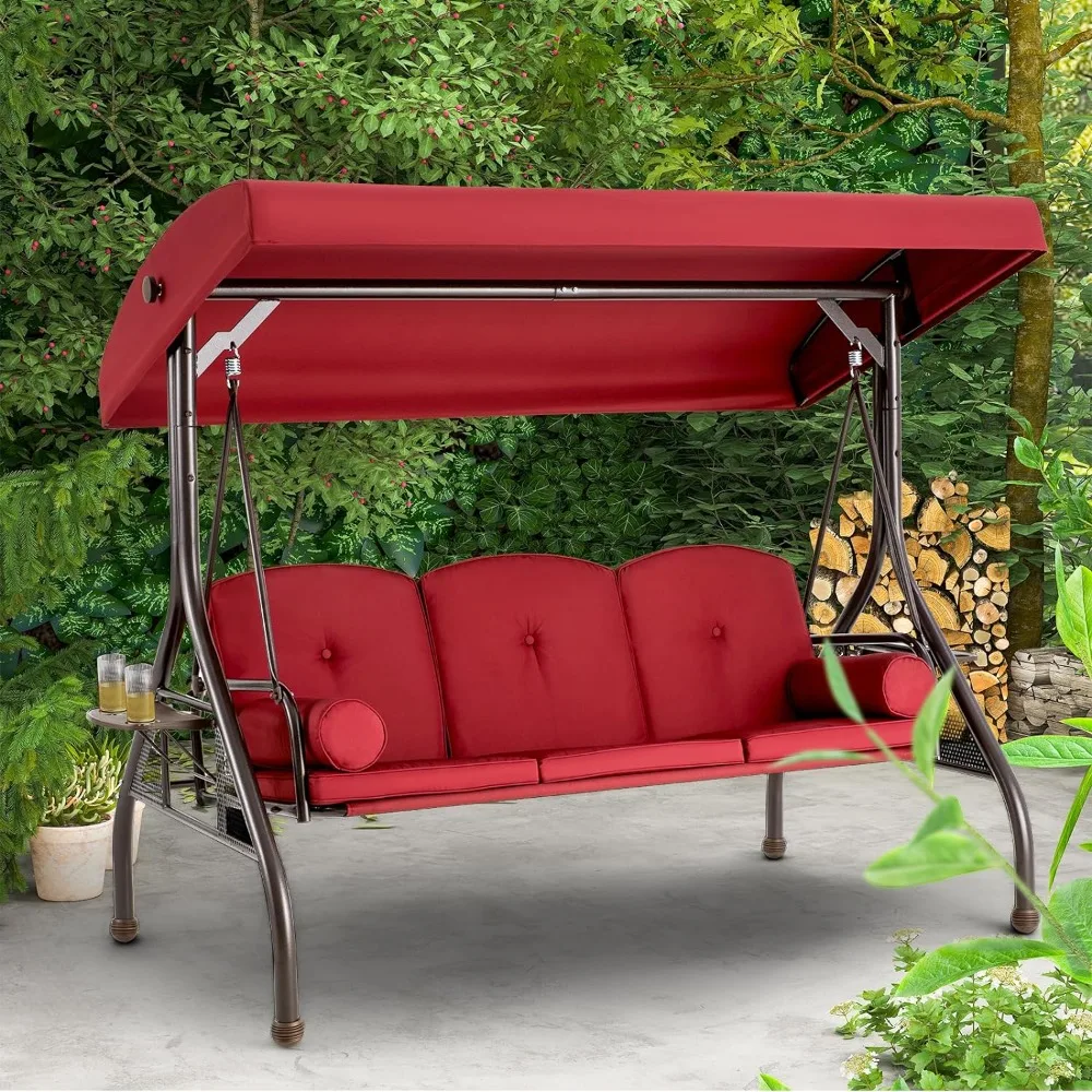 Patio-Swing-Adjustable-Canopy-Porch-Swings-Outdoor-Swings-with-Stand ...