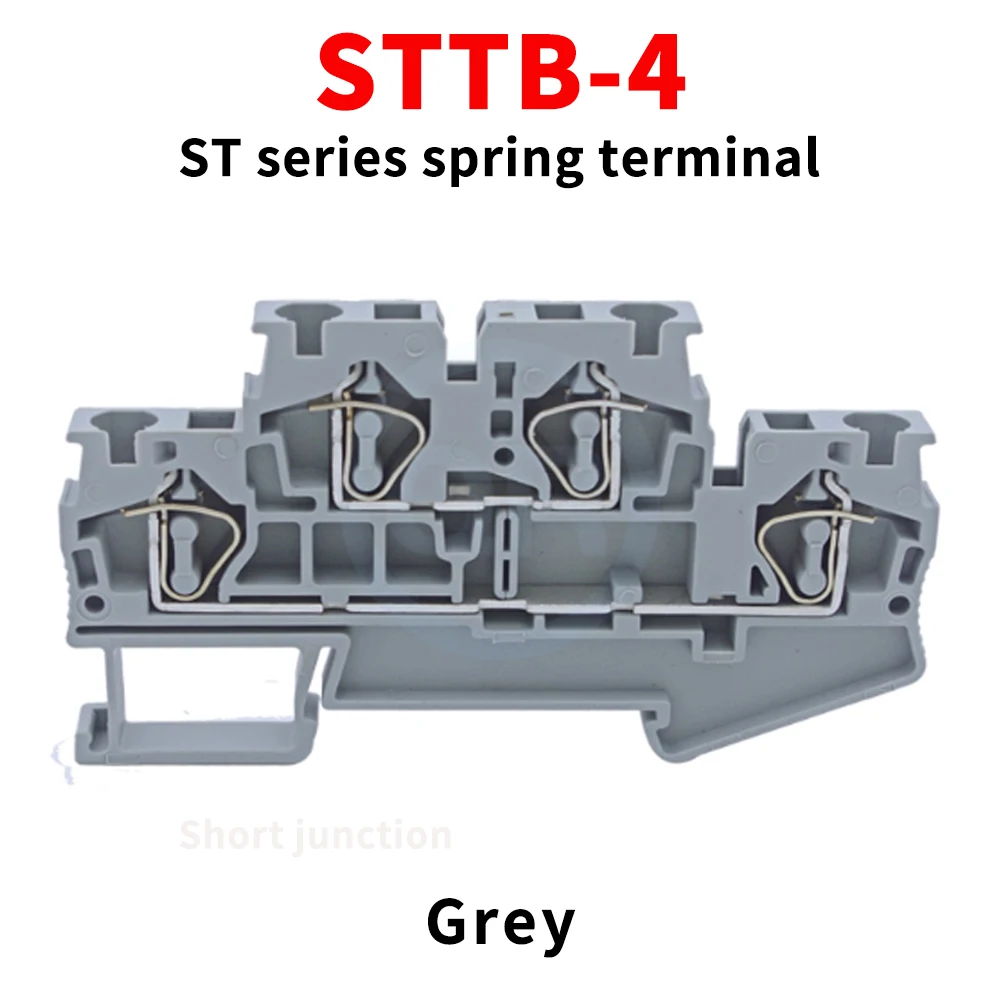 (10 pcs) STTB-4 Connector Double-layer terminal block with upper and ...