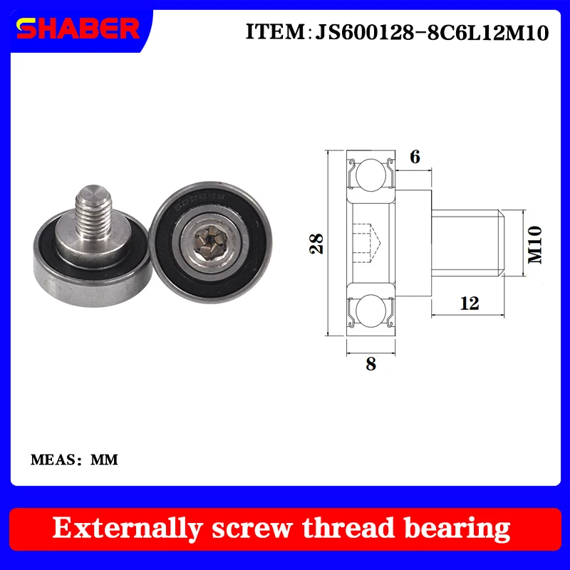 【SHABER】Supply threaded special guide pulley JS600128-8C6L12M10 ...