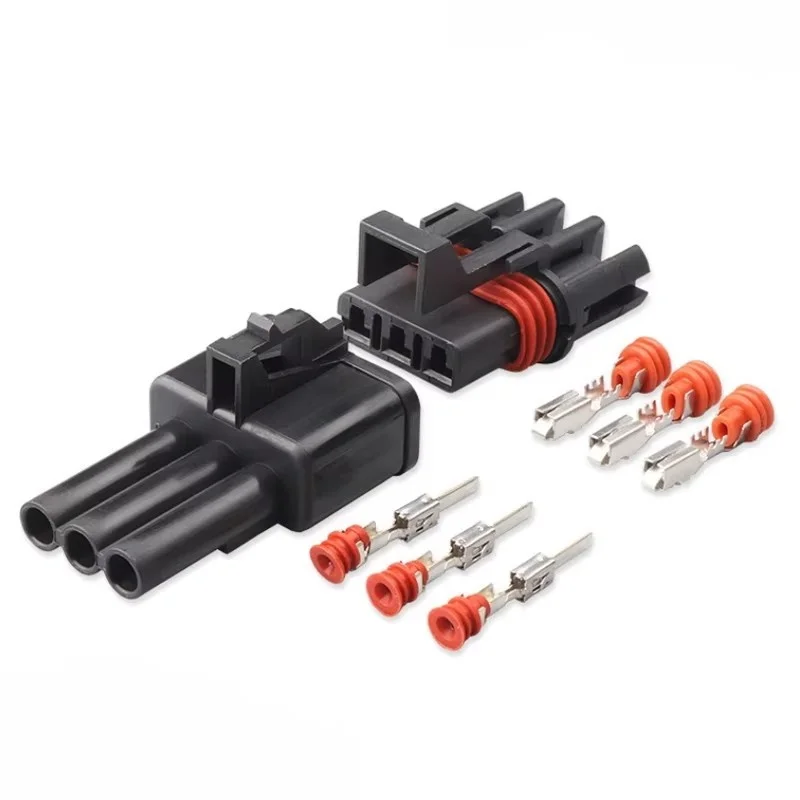 1-Set-3-Pin-Delphi-Sealed-Plastic-Wiring-Harness-Auto-Connector-Male ...