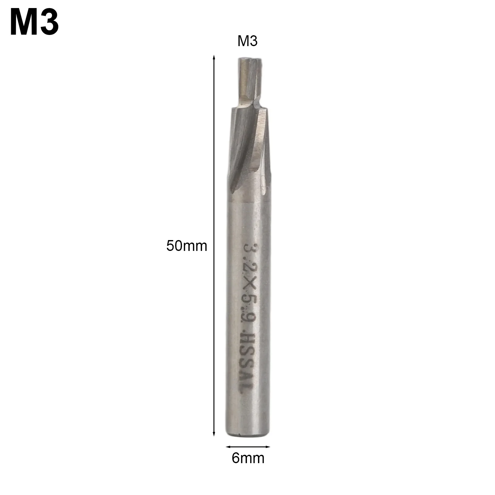 HSS Counterbore Milling Cutter Flat Bolt Hole Cap Screw Countersink End ...