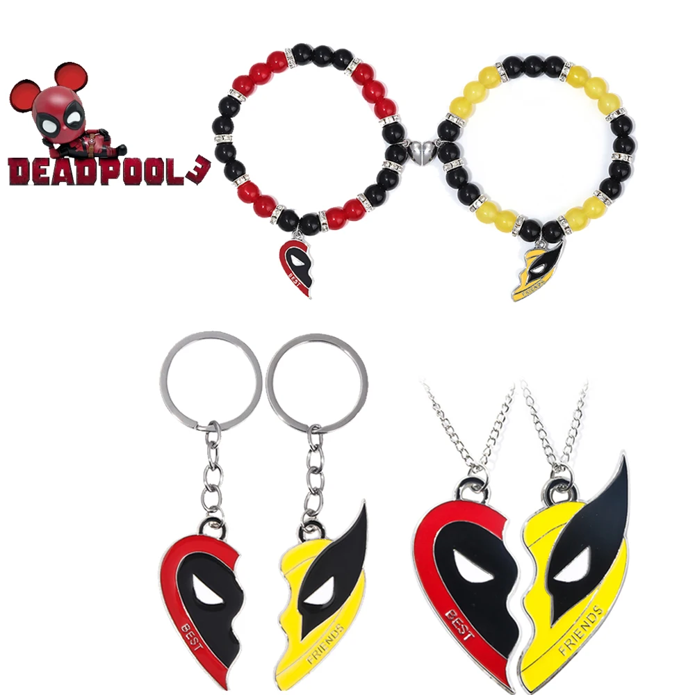 Pendentif-du-film-Deadpool-et-Wolverine-Best-Friends-Red-Yellow-Clown ...