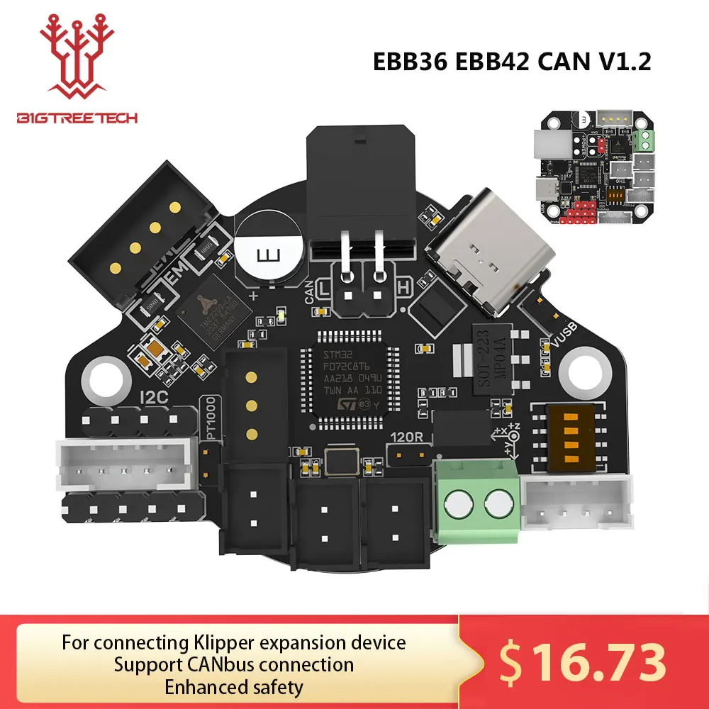 BIGTREETECH EBB36 EBB42 CAN V1.2 Board For Klipper Hotend Head Tool Canbus Usb 42mm 36mm ...
