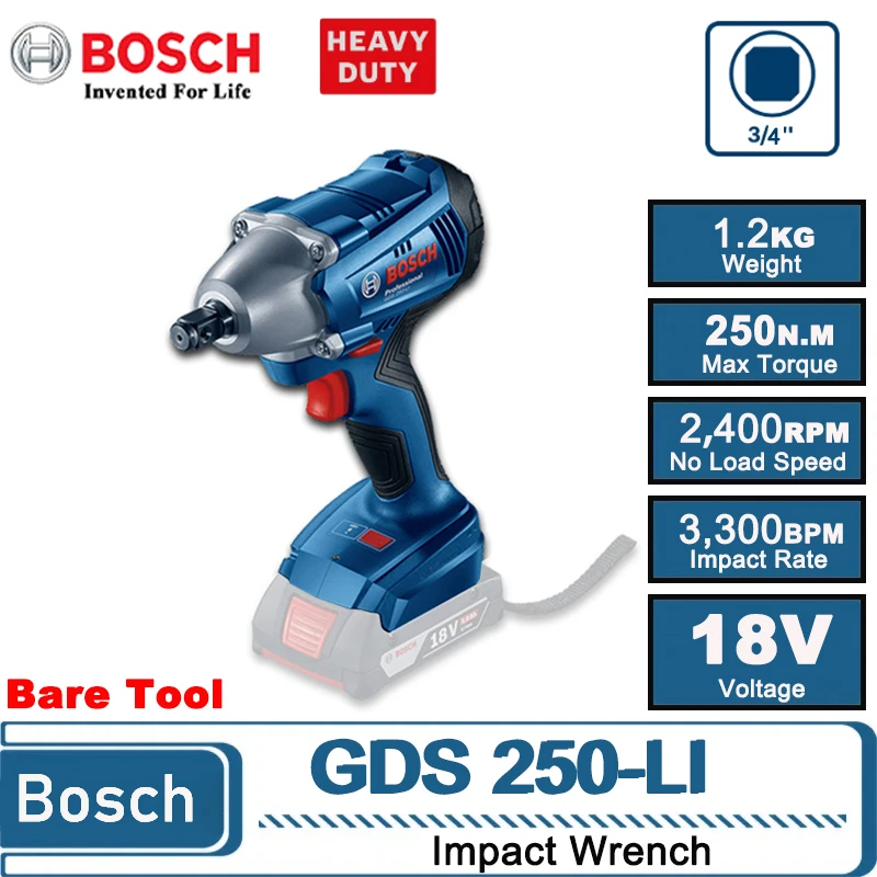 Bosch gds 250 li cordless impact wrench store