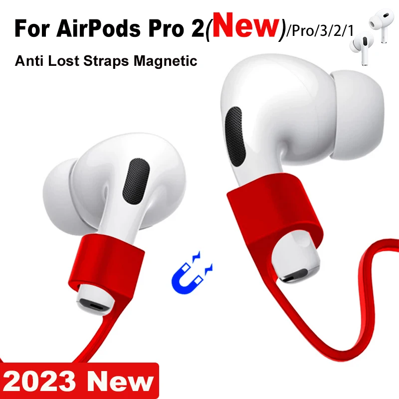 Untuk-Apple-AirPods-Pro-2-3-2-1-Tali-Silikon-Olahraga-Lanyard-Magnetik ...