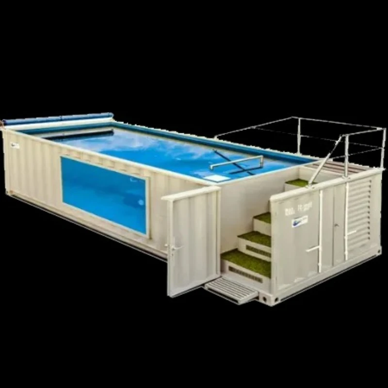 Virtual Reality 20ft Container Swim Spa Underwater Projection & Fitness ...