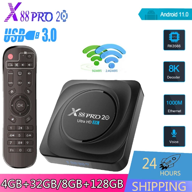 X88 PRO 13 Android TV Box OTA Rockchip RK3528 4K 5G Wifi, 06/17/2023