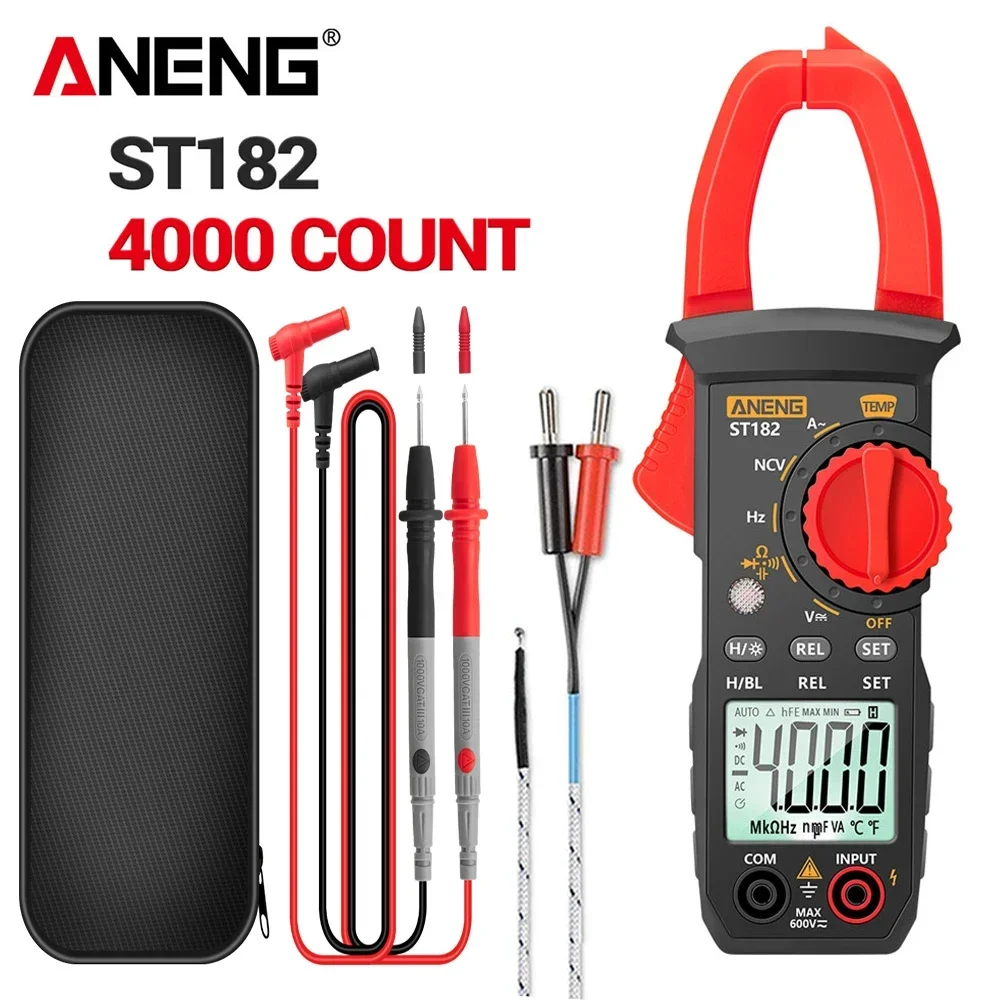 ANENG-ST182-Pliers-Ammeter-Amperometric-Clamp-Meter-Professional ...