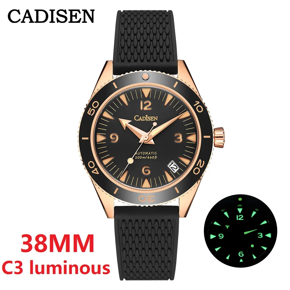 CADISEN-Reloj-mec-nico-autom-tico-para-Hombre-cron-grafo-C3-de-acero ...