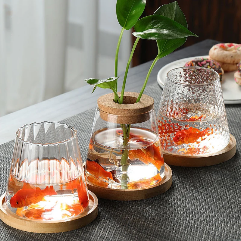 Simple-Transparent-Glass-Flower-Pots-Mini-Soilless-Hydroponic-Bottle ...