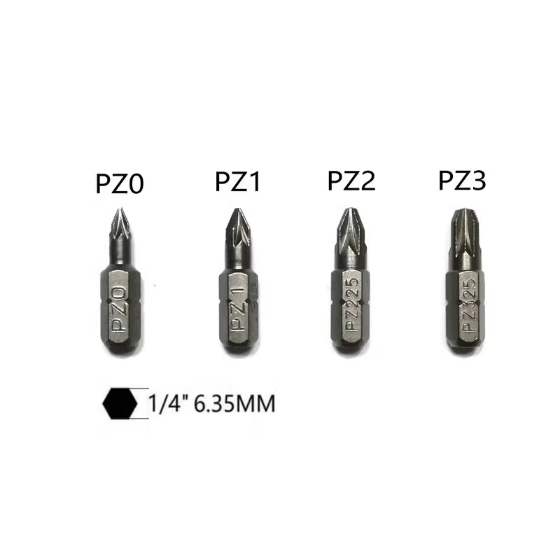 10pcs-25mm-32mm-magnetic-1-4-Hex-Shank-Magnetic-Pozidriv-Screwdriver ...