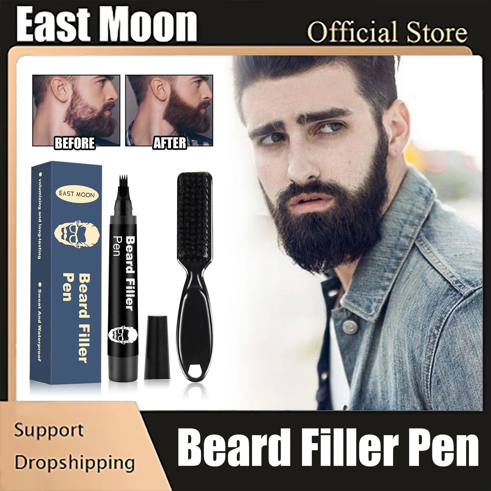 Beard-Filling-Pen-Four-Prong-Beard-Enhancer-Lasting-Coloring-Repair ...