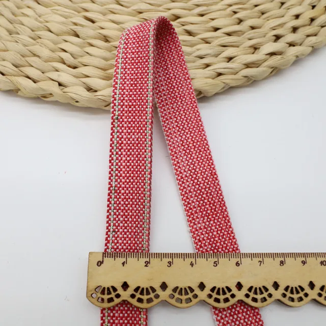 5Meters Polyester Cotton Webbing Strap Tape Jacquard Bag Shoes Backpack ...