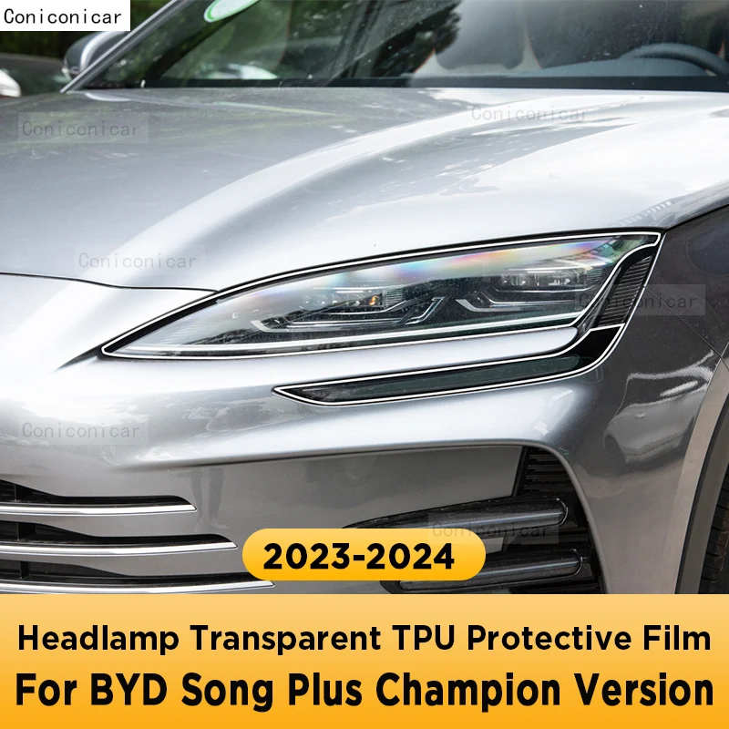 For-BYD-Song-Plus-Champion-Version-2023-2024-Car-Exterior-Headlight ...
