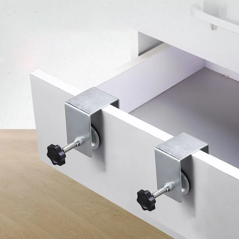 Stainless-Steel-U-shaped-Drawer-Panel-Securing-Clip-Metal-Clamp-Quick ...