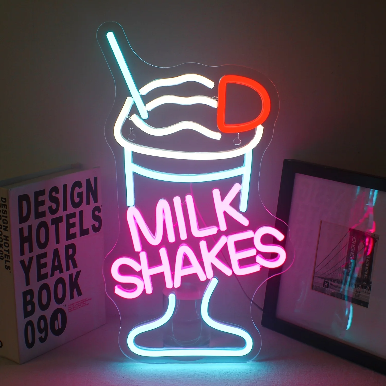 Milkshake Wonderland Neon Sign Light - Vibrant LED Wall Decor ,for ...
