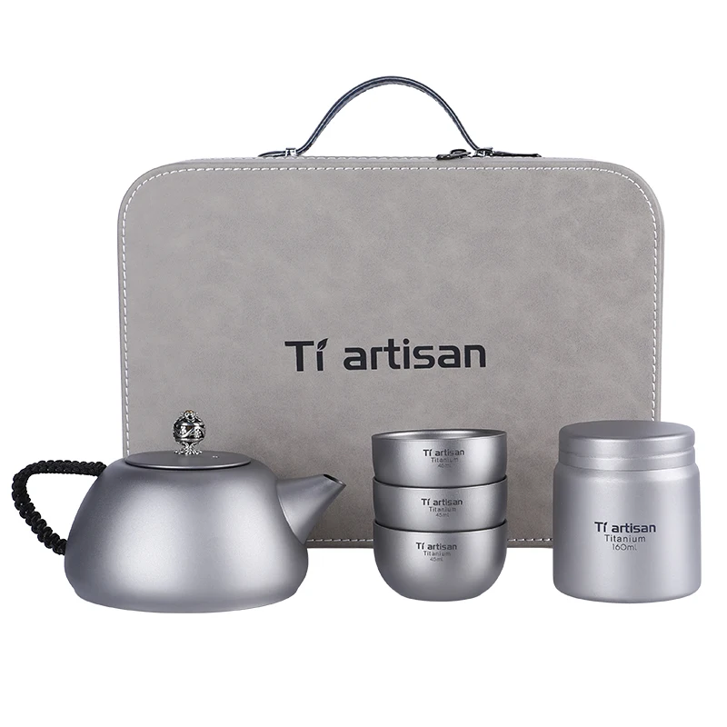 Pure-Titanium-Kettle-Outdoor-Camping-Teapot-Portable-Kettle-Home-Travel ...
