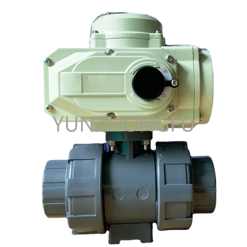 Electric-Actuator-PVC-Plastic-Control-electric-2-way-Motorized-Ball ...
