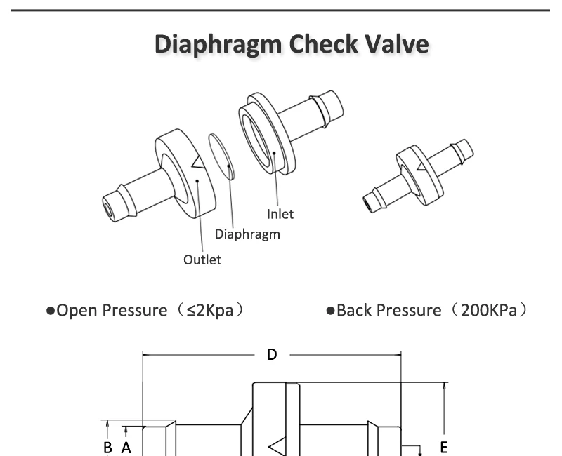 PVDF one way valve for ozone/non-return valve for ozone generator ...