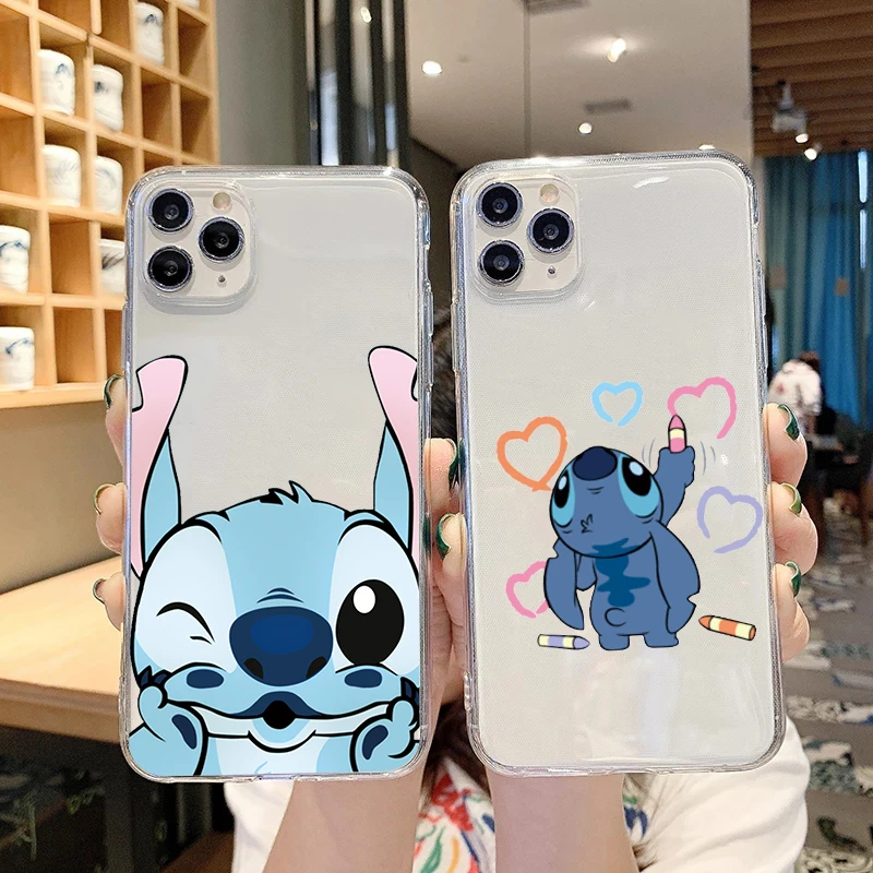 Funda de teléfono de Disney para iPhone, carcasa transparente de ...