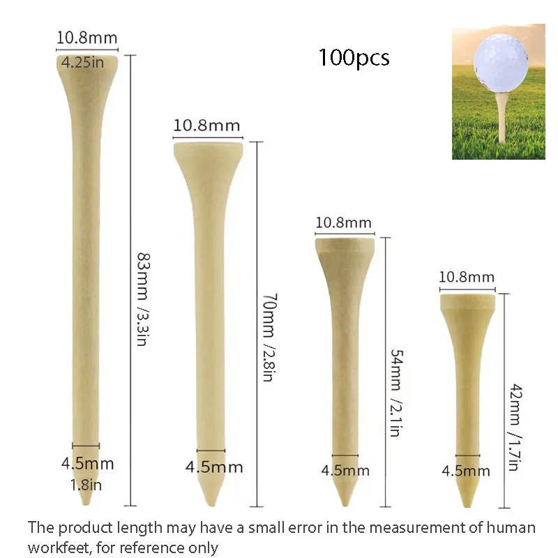 Portable-Wood-Golf-Tee-Easy-to-Use-Professional-Accessory-42mm-54mm ...