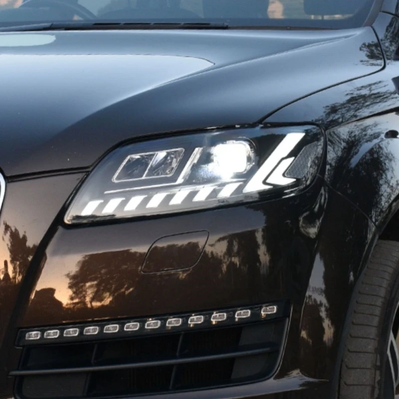 Headlight Assembly For Audi Q7 2006-2015 Led Headlights Dynamic ...