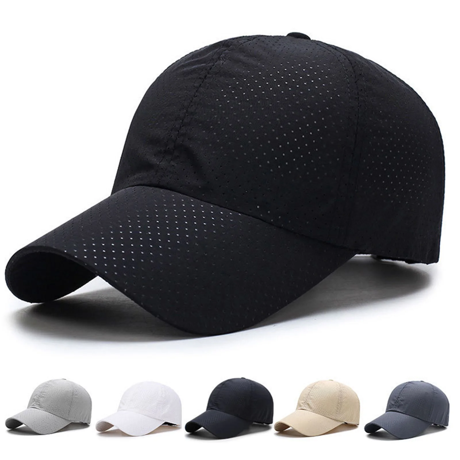 Outdoor Sport Baseball Caps Summer Breathable Mesh Snapback Hats for ...