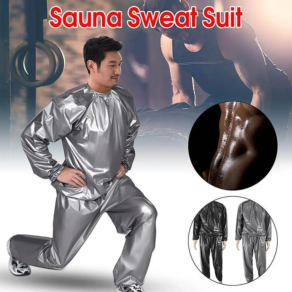 YOUZI Outdoor Sauna Sweat Suit Fashion Solid Color Exercise Gym Suit ...
