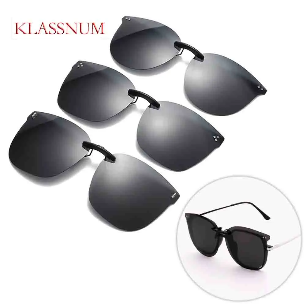 New Arrival Polarized Flip-up Clips Sunglasses for Myopia glasses ...
