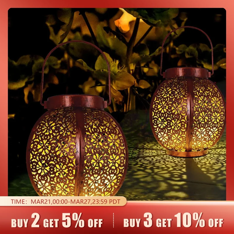 Hanging-Solar-Lights-Retro-Metal-Hexagonal-Solar-Lanterns-IP65 ...