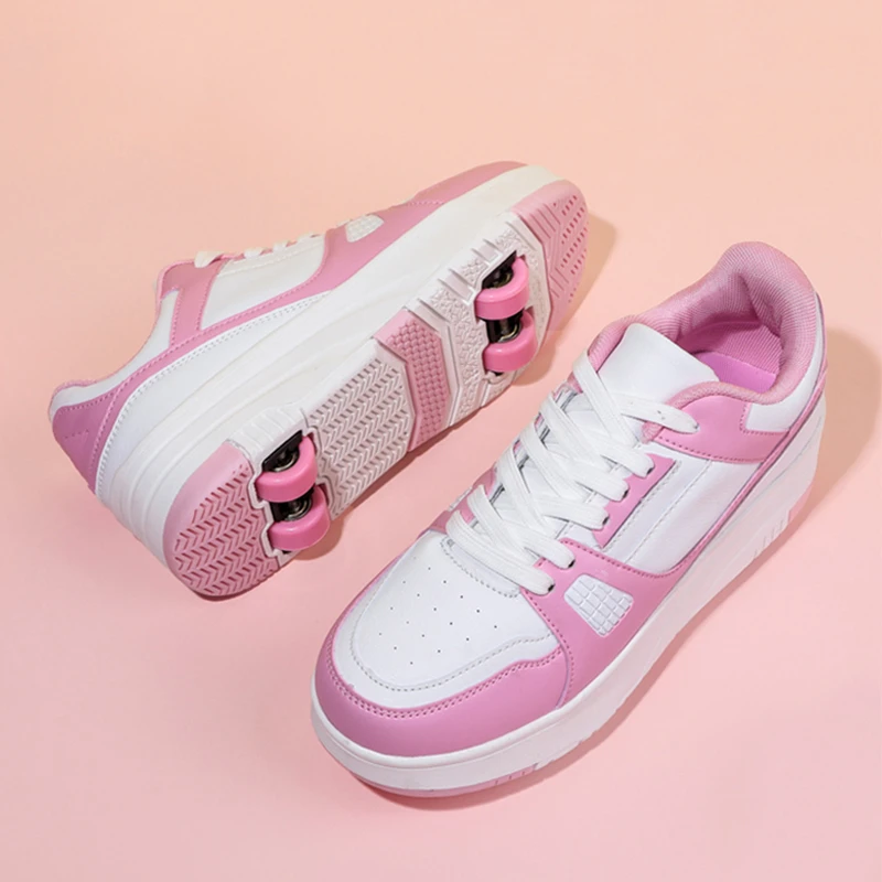 Sneakers Rollers 4 Wheels | Roller Skates Kids Girls | Roller Shoes ...