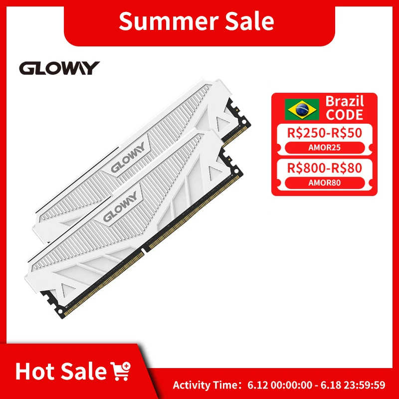 Gloway Memoria Ram Série G1 DDR4 8GBx2 16GB 8GB 3200MHz 3600MHz DIMM ...