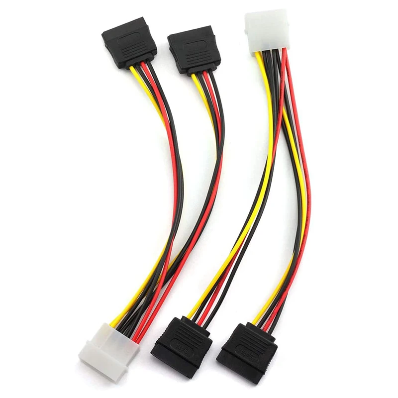 2-Pack-4-Pin-Male-IDE-Molex-to-15-Pin-Female-Dual-SATA-Power-Splitter ...