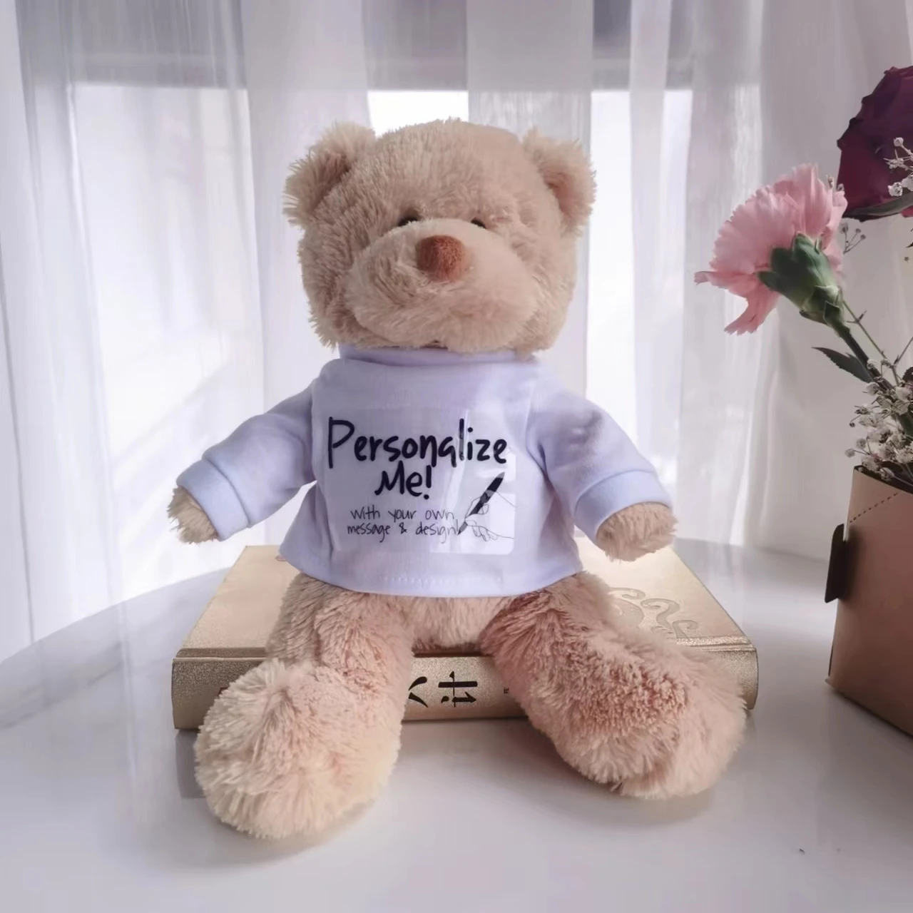 Text Message Teddy Bear Flower