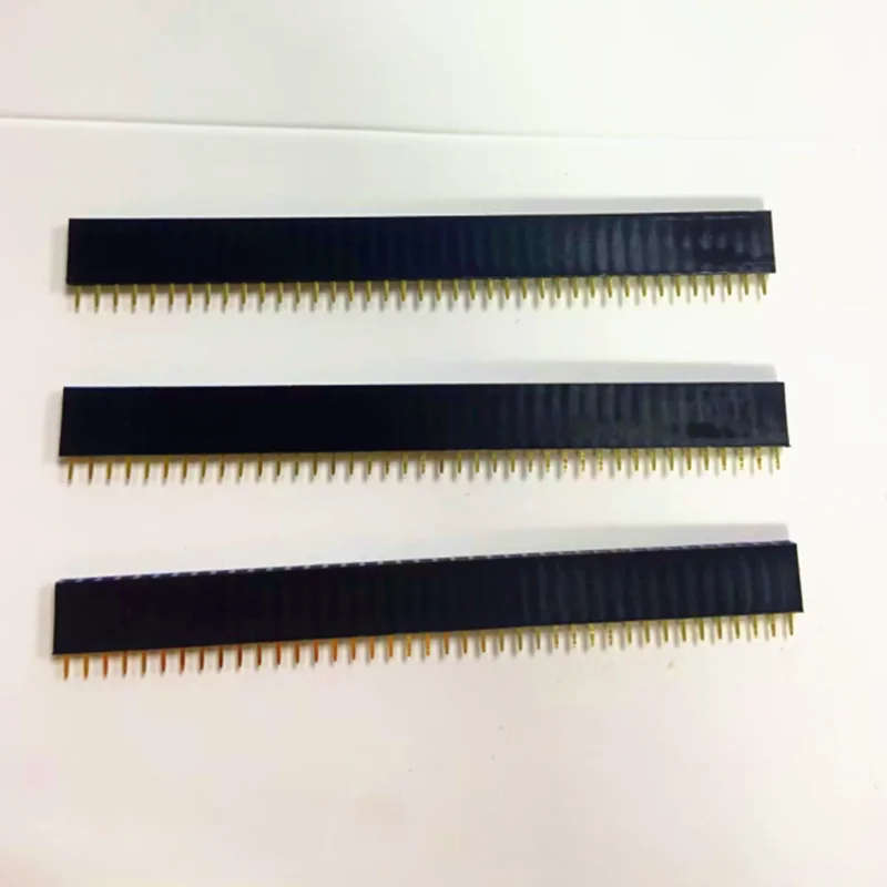 10PCS-pitch-2-54mm-40-Pin-Stright-Female-Single-Row-Pin-Header-Strip ...
