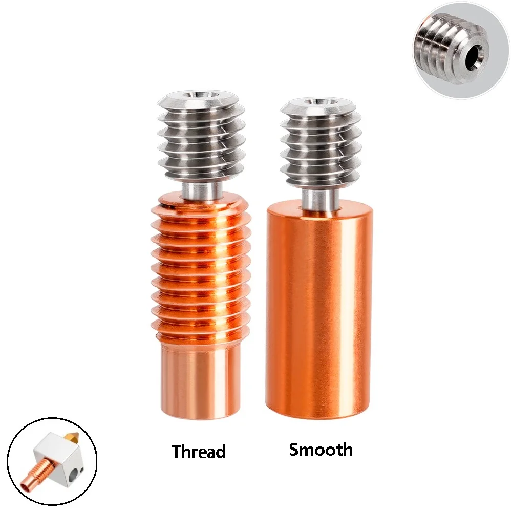 MEGA 2pcs E3D Heat Break V6 Throat M6 M7 Thread Bi-metal For E3D V6 ...