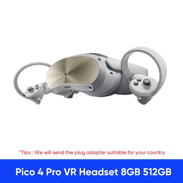 SteamVR용 PICO 4 Pro VR 헤드셋, 시선 추적, 얼굴 표정 캡처, 6Dof 올인원, 8GB + 512GB 지원