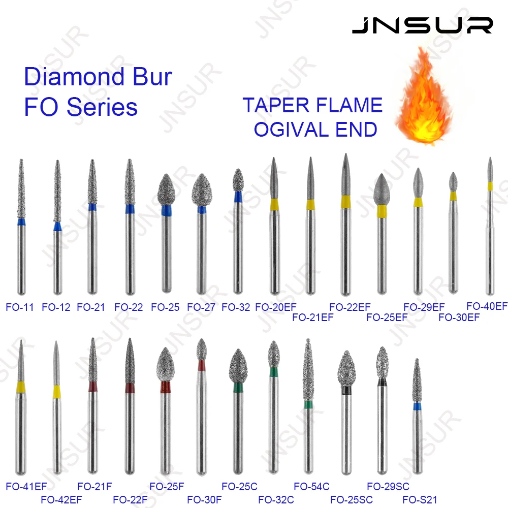 5pcs-pack-FO-Series-Flame-Ogival-End-Dental-Diamond-Burs-Dental-Drills ...