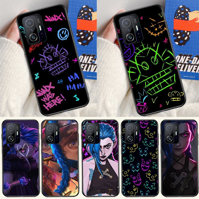 Anime Arcane Jinx Phone Case For Poco X4 X3 Pro Gt F1 F2 F3 M3 M4 Pro ...